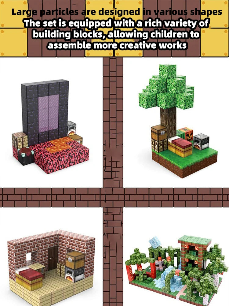 MagniBuild 200-Piece Magnetic Building Blocks – Novyra